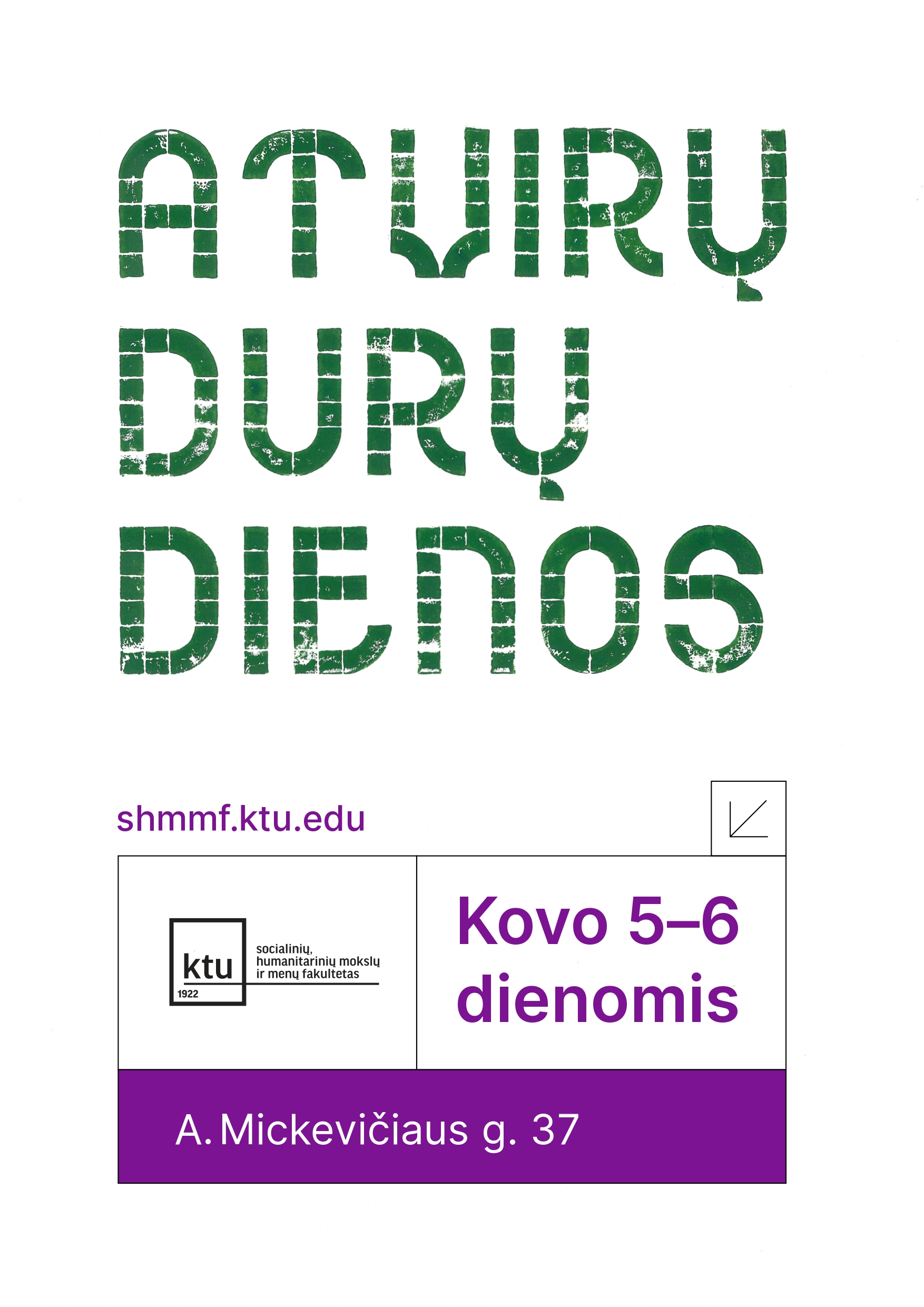 Atvirų durų dienos 2024 | SHMMF - Socialinių, humanitarinių mokslų ir menų fakultetas | KTU